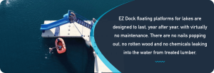 Floating Dock Swim Platforms for Lakes | EZ Dock