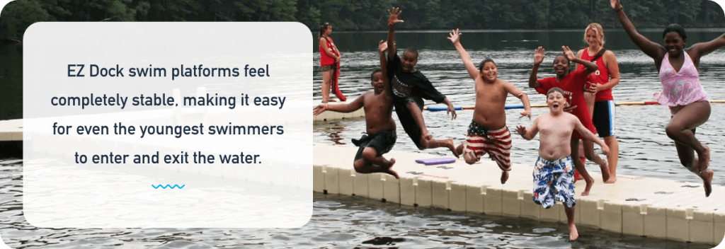 Floating Dock Swim Platforms for Lakes | EZ Dock