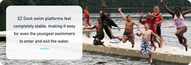 Floating Dock Swim Platforms for Lakes | EZ Dock