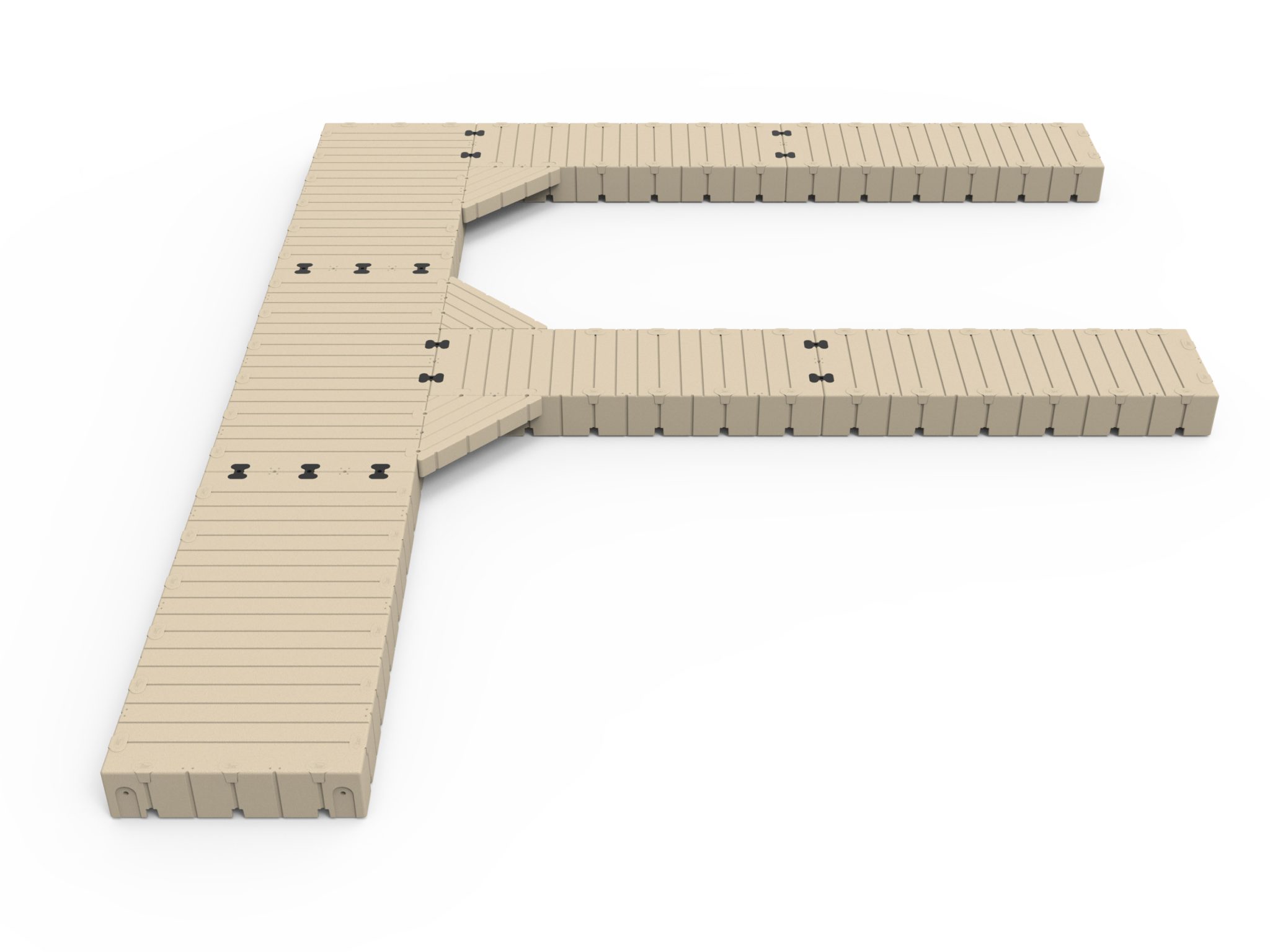 F-Shape Dock | 30' Long x 25' Wide | EZ Dock