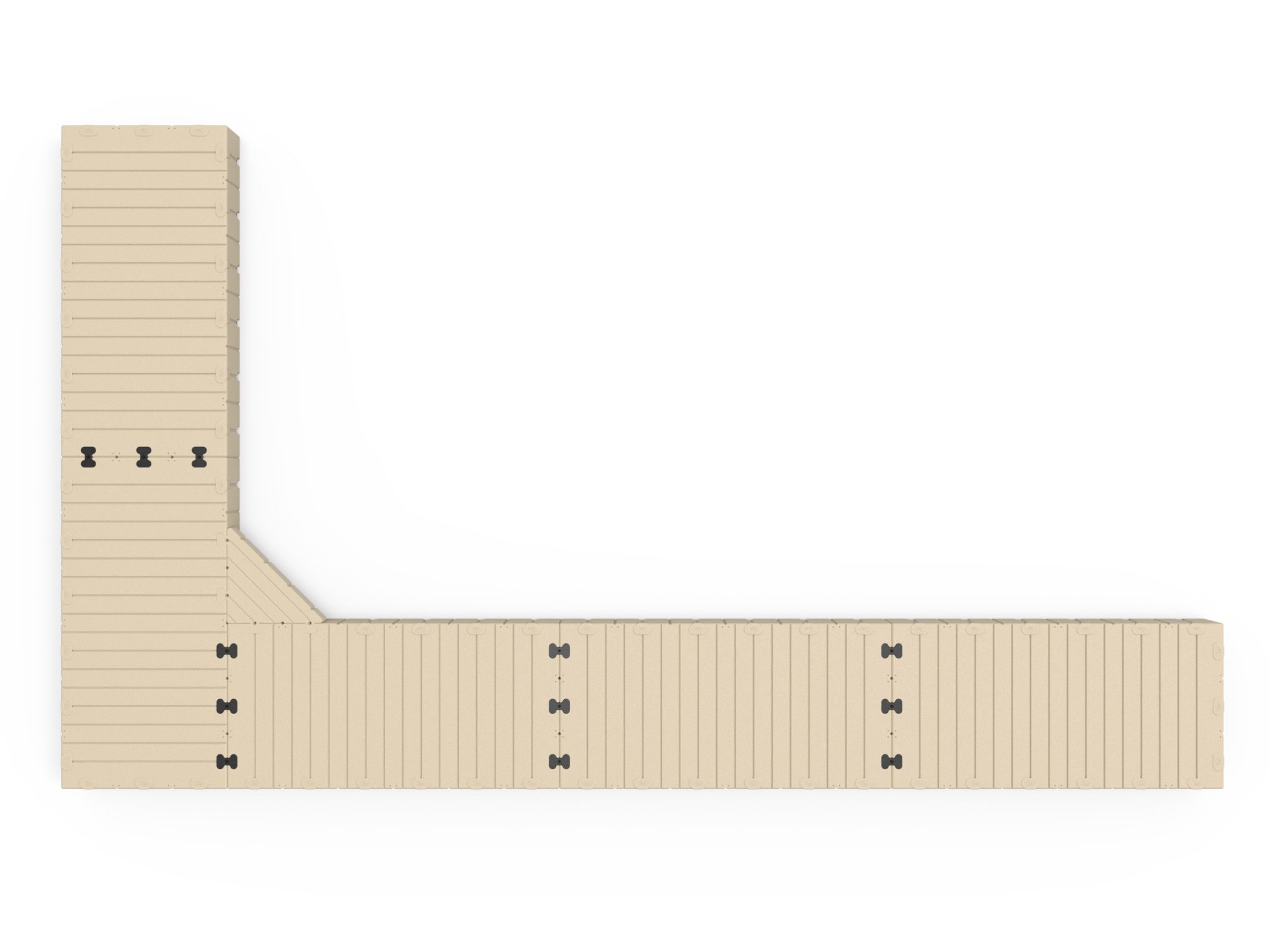 L-Shape Dock | 35'L X 20'W |Dock Configurations | EZ Dock