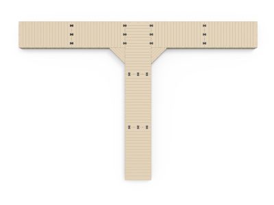 T-Shape Dock | 30' Long x 45' Wide | EZ Dock